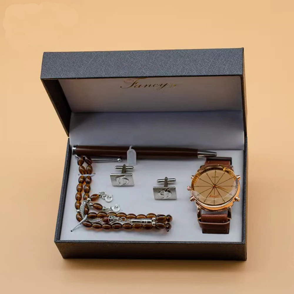 Men-Watch-Gifts-Set-Fashion-Men-s-Quartz-Wristwatch-With-Cufflinks ...