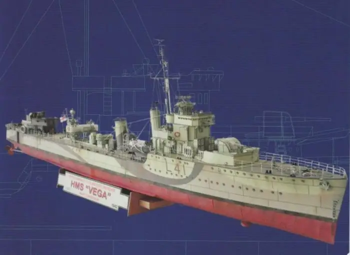 Warship Hms Vega 3d Paper Diy - Card Model Building Sets - AliExpress