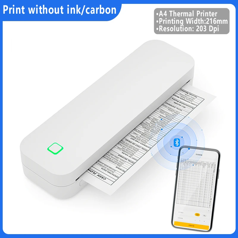 A4-Mini-Portable-Thermal-Printer-Wireless-Bluetooth-Printer-For-Mobile ...