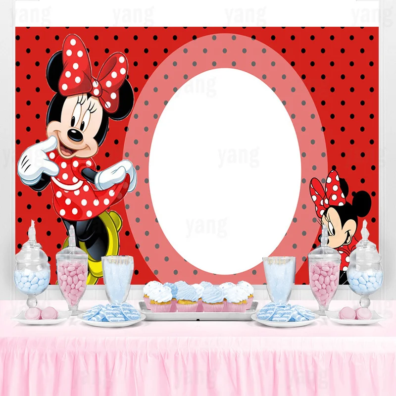 Red Minnie Mouse Party Invitations