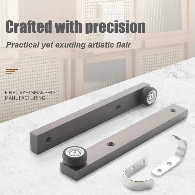 Bookcase Door Revolving Door Slide Rail Top Hidden Sliding Cabinet Door ...