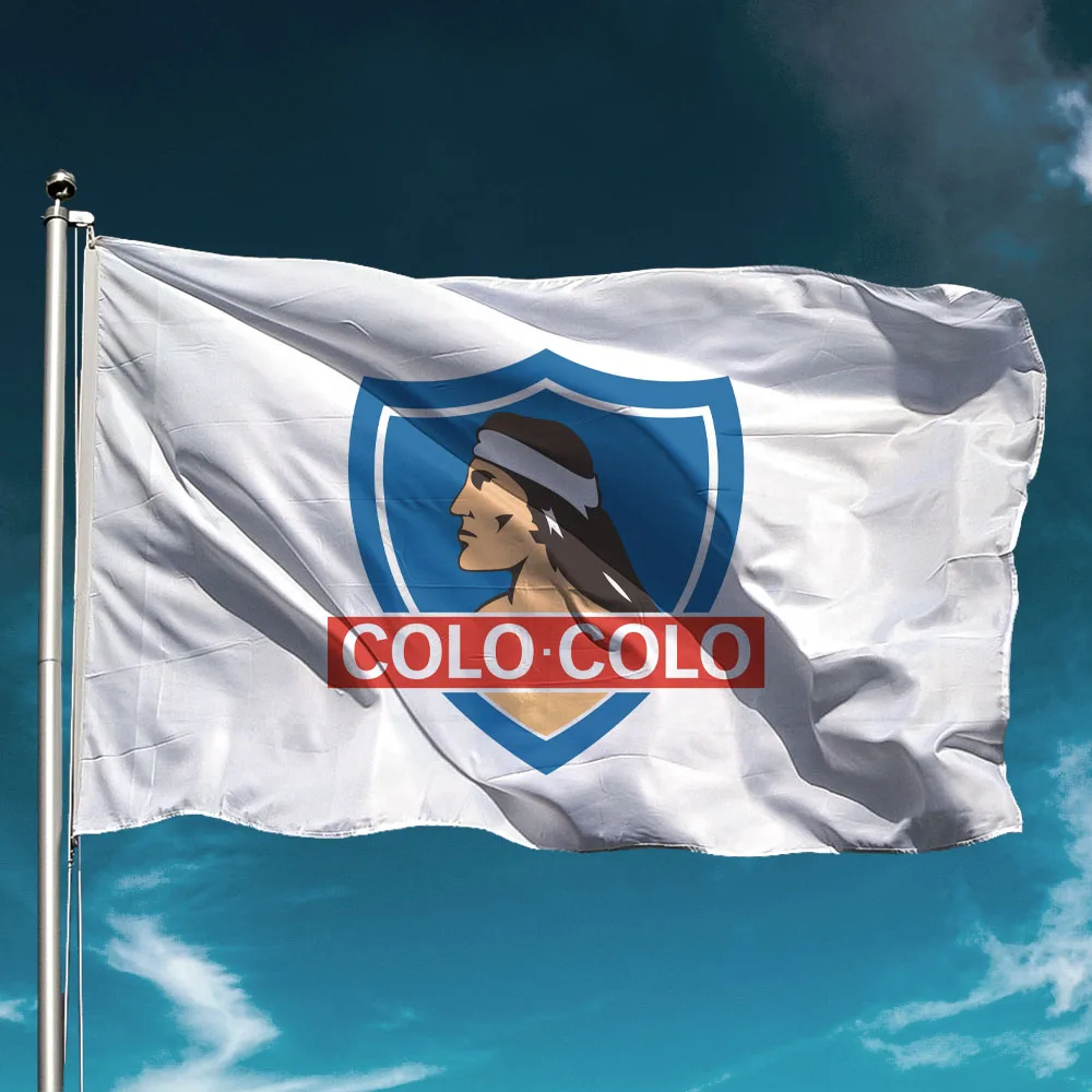 Bandera-de-Chile-Club-Social-Y-Deportivo-colo-colo-cartel-de-equipo-de ...