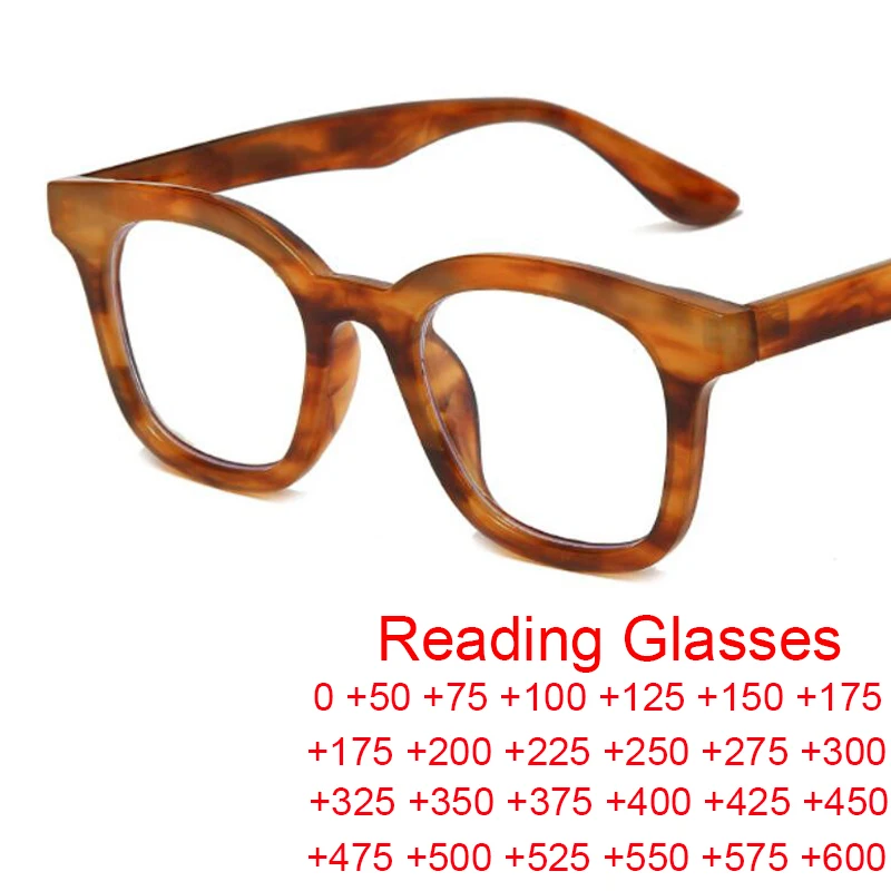 Retro Square Reading Glasses Women Men Luxury Brand Small Frame Clear ...