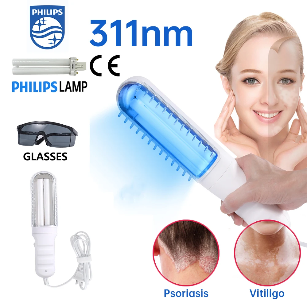 L-mpara-de-fototerapia-UVB-de-311nm-dispositivo-para-tratamiento-del-Vitiligo-banda-estrecha-UV ...