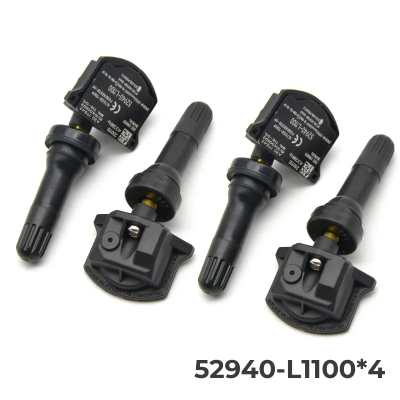 1/4PCS 52940-L1100 52940L1100 433MHZ TPMS 타이어 압력 센서 현대 엘란트라 아이오닉 5 소나타 ...