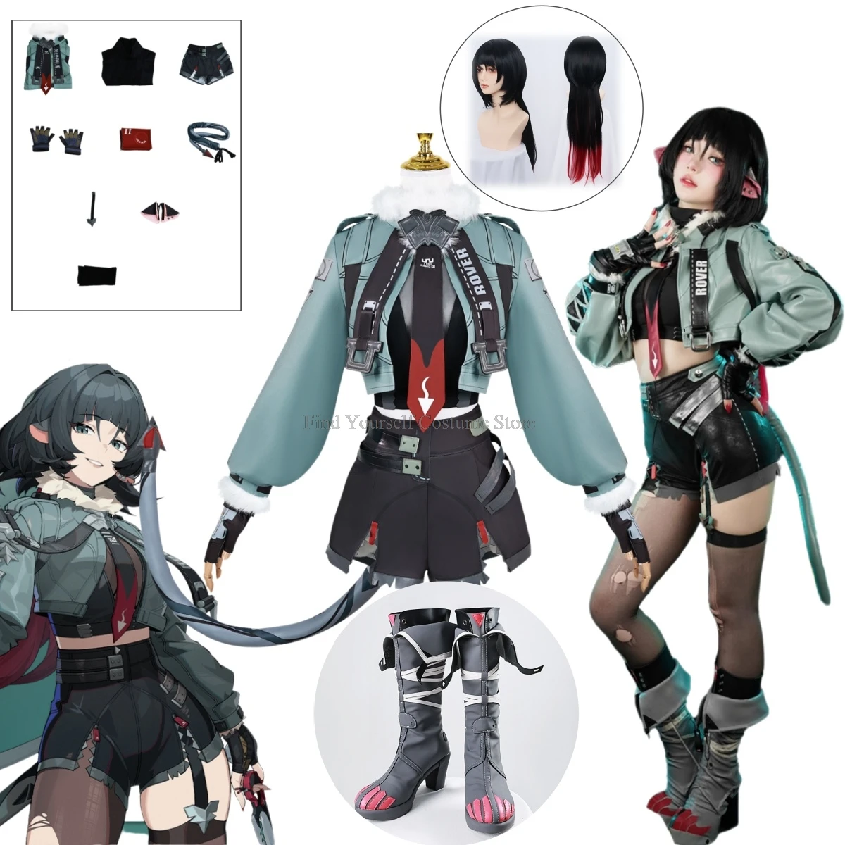 Zenless-Zone-Zero-Jane-Doe-Cosplay-Outfit-Wig-ZZZ-Jane-Doe-Jacket-Tail ...