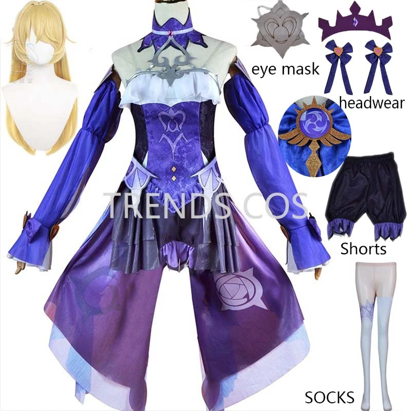 Game Genshin Impact Fischl Cosplay Costume Fischl Ein Immernachtstraum ...