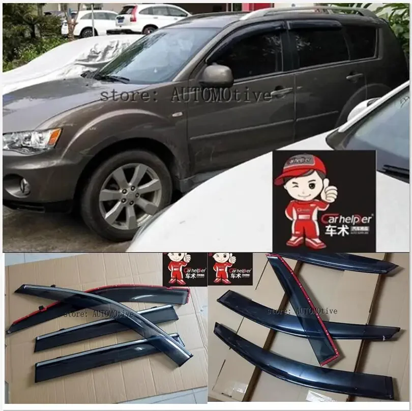 2007-2012-For-MITSUBISHI-Outlander-EX-Window-Visor-Wind-Deflector-With ...