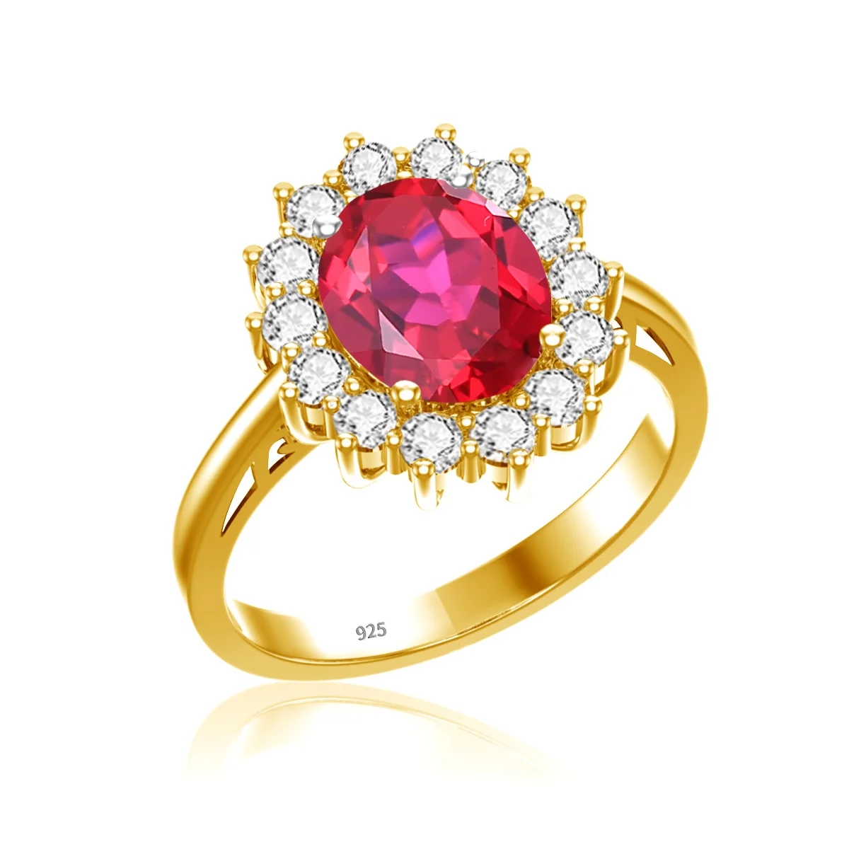 High-Quality-Ruby-Sapphire-Ring-925-Sterling-Sliver-Rings-For-Women ...