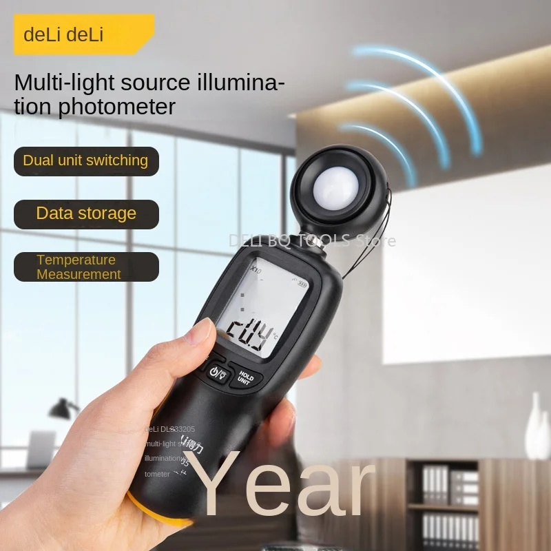 DELI-333204-Light-Meter-Photometer-Luxmeter-Professional-Lux-Meter ...
