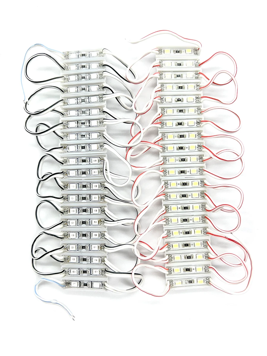20pcs LED Modules 2835 SMD DC 12V 2 LEDs Backlight Waterproof IP65 LED ...