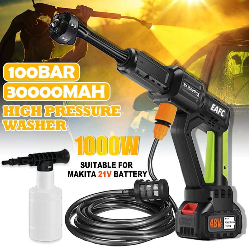1000W-30000mAh-Wireless-Car-Washer-High-Pressure-Car-Wash-Water-Gun ...