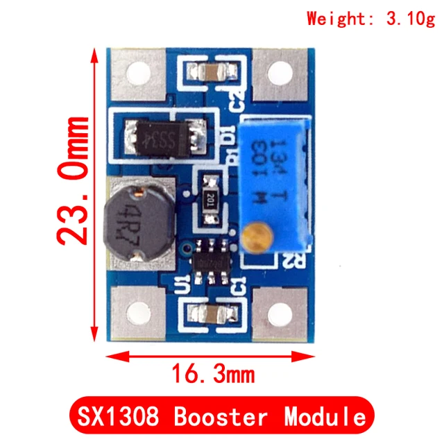 5PCS MT3608 DC-DC Step Up Converter Booster Power Supply Module Boost Step-up Board MAX output ...