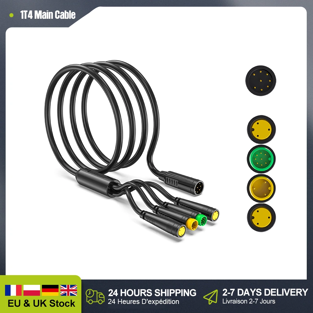 Waterproof-1T4-Cable-EB-BUS-Motor-Extension-Cable-For-Bafang-Mid-Drive ...