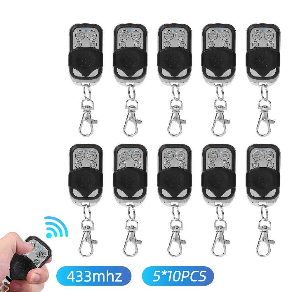 10pcs-433MHz-Garage-Universal-Door-Remote-Control-Duplicator-Gate ...