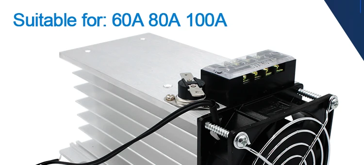 LCTC Radiator For Solid State Relay H-150 Heat Sink With Fan Radiator ...