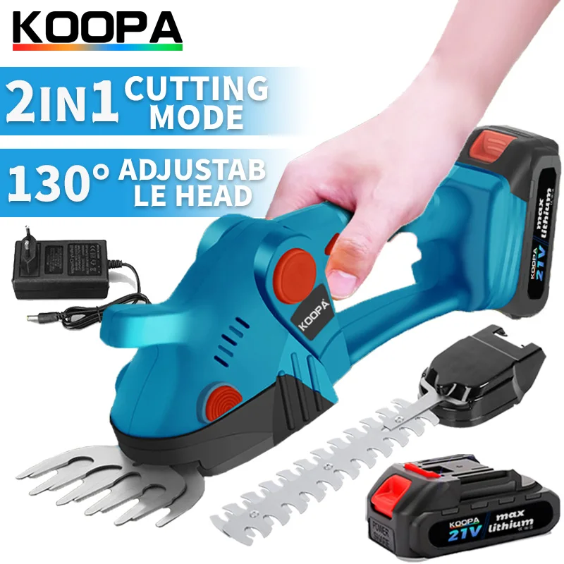 2-in-1-Mini-electric-hedge-trimmers-rechargeable-hand-held-lawn-hedge ...