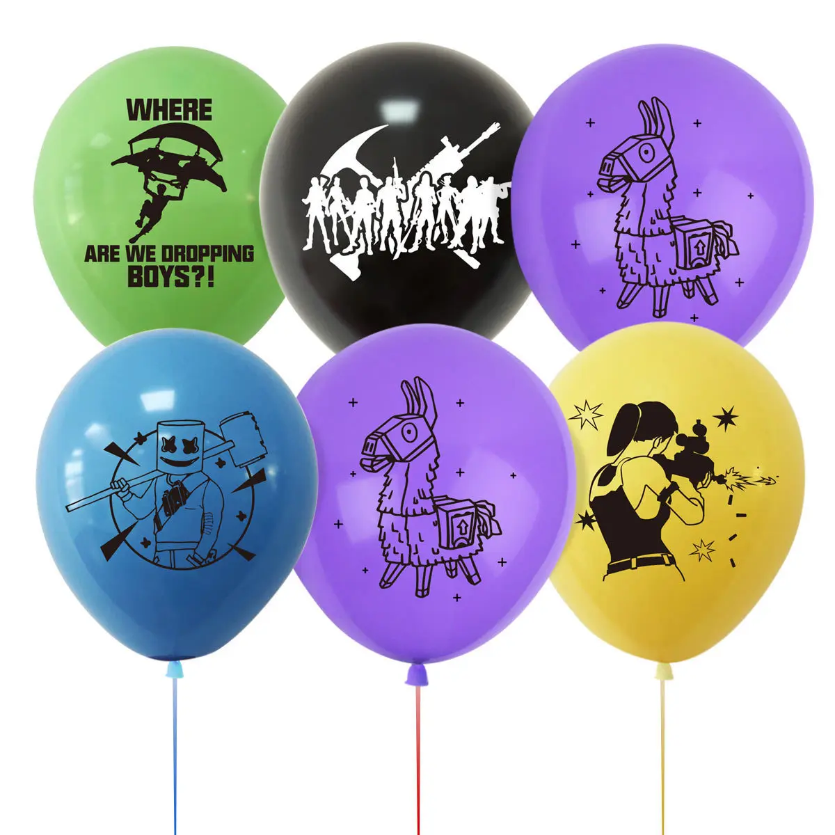 DIY-10Pcs-Fortnition-Latex-Balloons-Party-Supplies-Game-Party-Balloon ...
