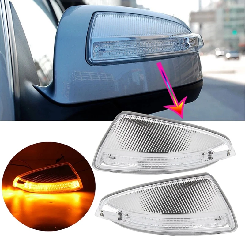 Side-Rearview-Mirror-Turn-Signal-Light-For-Mercedes-Benz-W164-W204-W639 ...