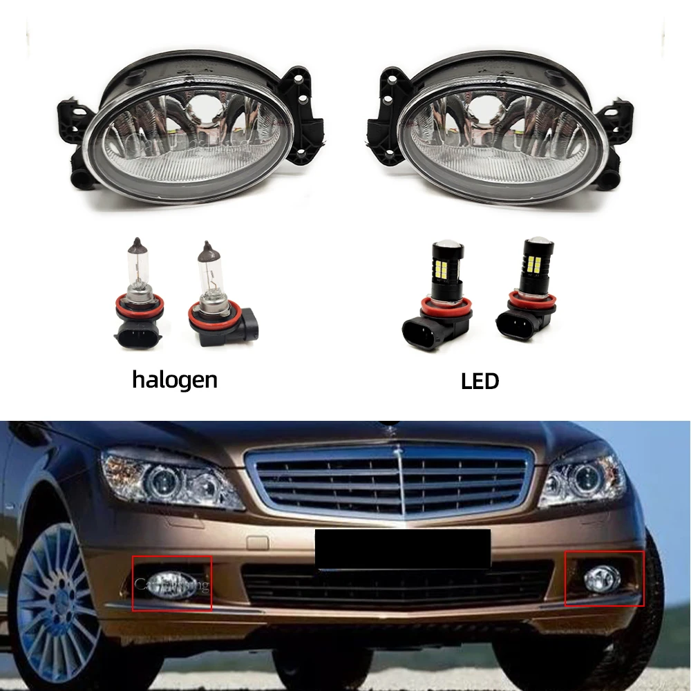 Car-Front-Bumper-Fog-Light-Fog-Lamp-Headlight-For-Mercedes-Benz-W211 ...