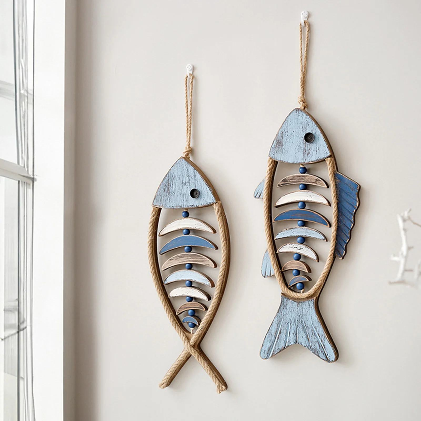 Fishbone-Hanging-Ornament-Mediterranean-Style-Wooden-Wall-Ornament-Wall ...