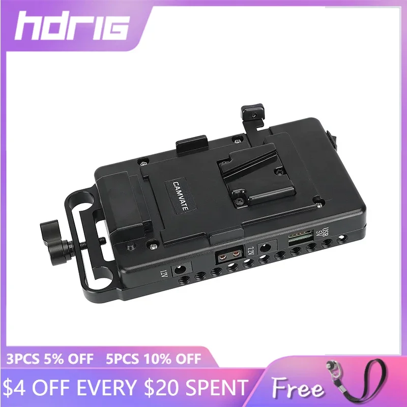 HDRIG-Quick-Release-V-Lock-Power-Splitter-Battery-Mount-With-Backboard ...