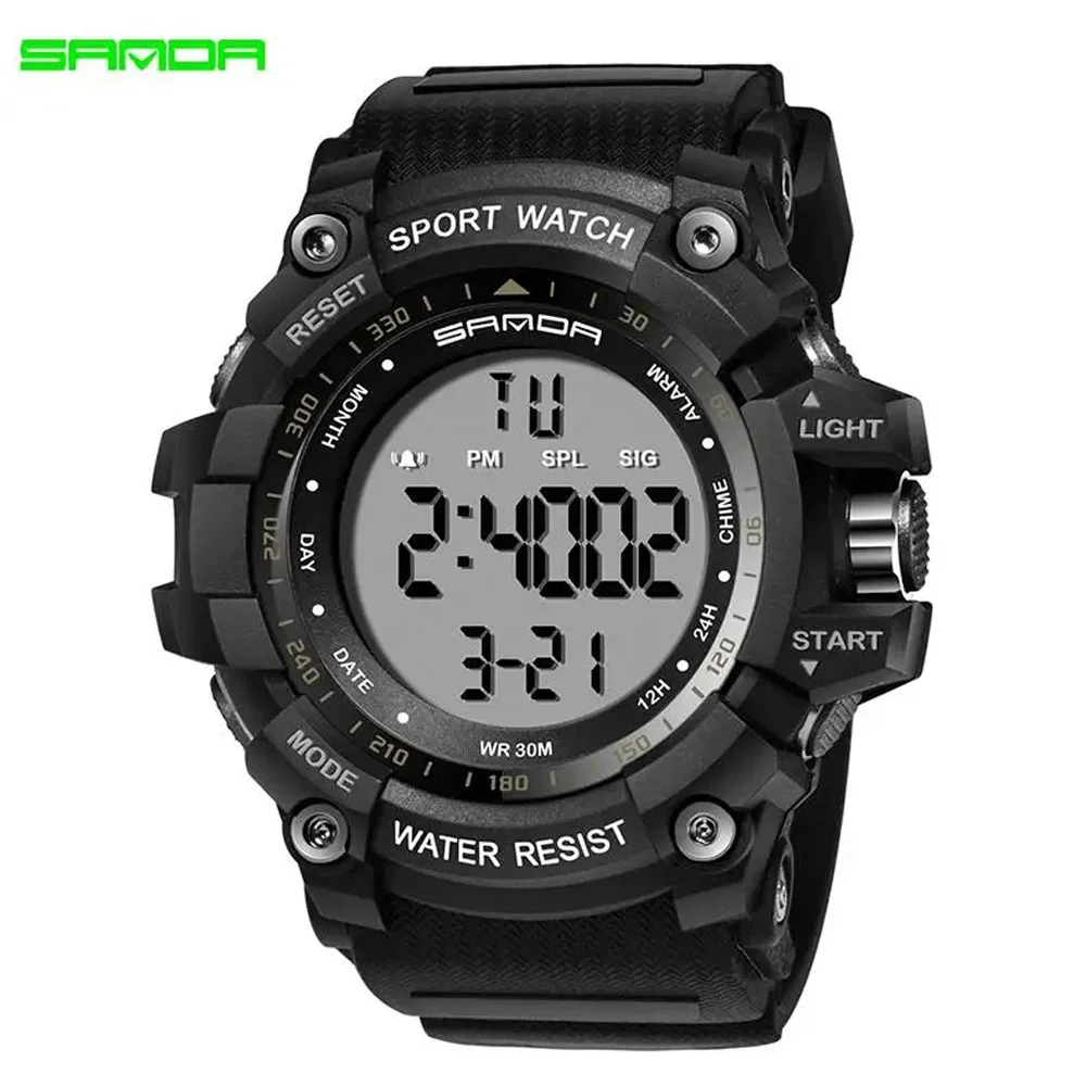 2023 Sanda Top Brand Digital Watch Men Luxury Military Fashion Sport ...