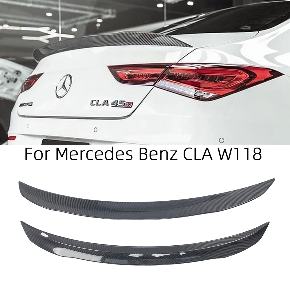 For Mercedes-Benz CLA W118 C118 AMG Style Carbon Fiber Rear Spoiler ...