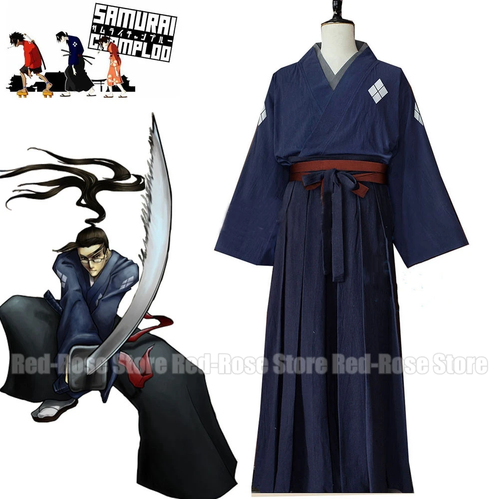 Custom-Made-Kimono-Cosplay-Costume-Samurai-Champloo-Jin-roupas-de-alta ...