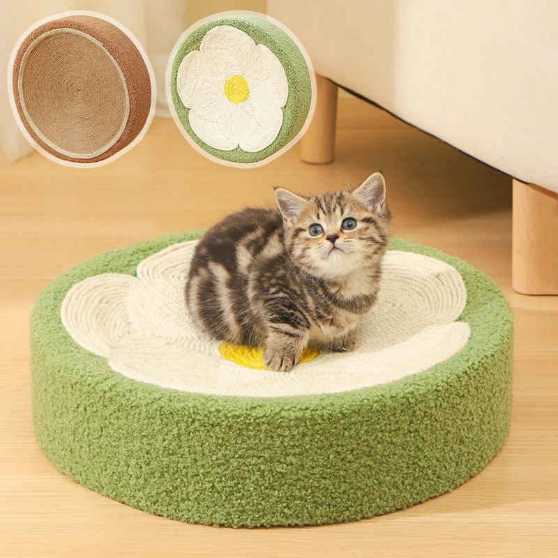 HONEY-PET-Cute-Cat-Scratcher-Bed-Sisal-Cat-Scratching-Board-2-in-1 ...