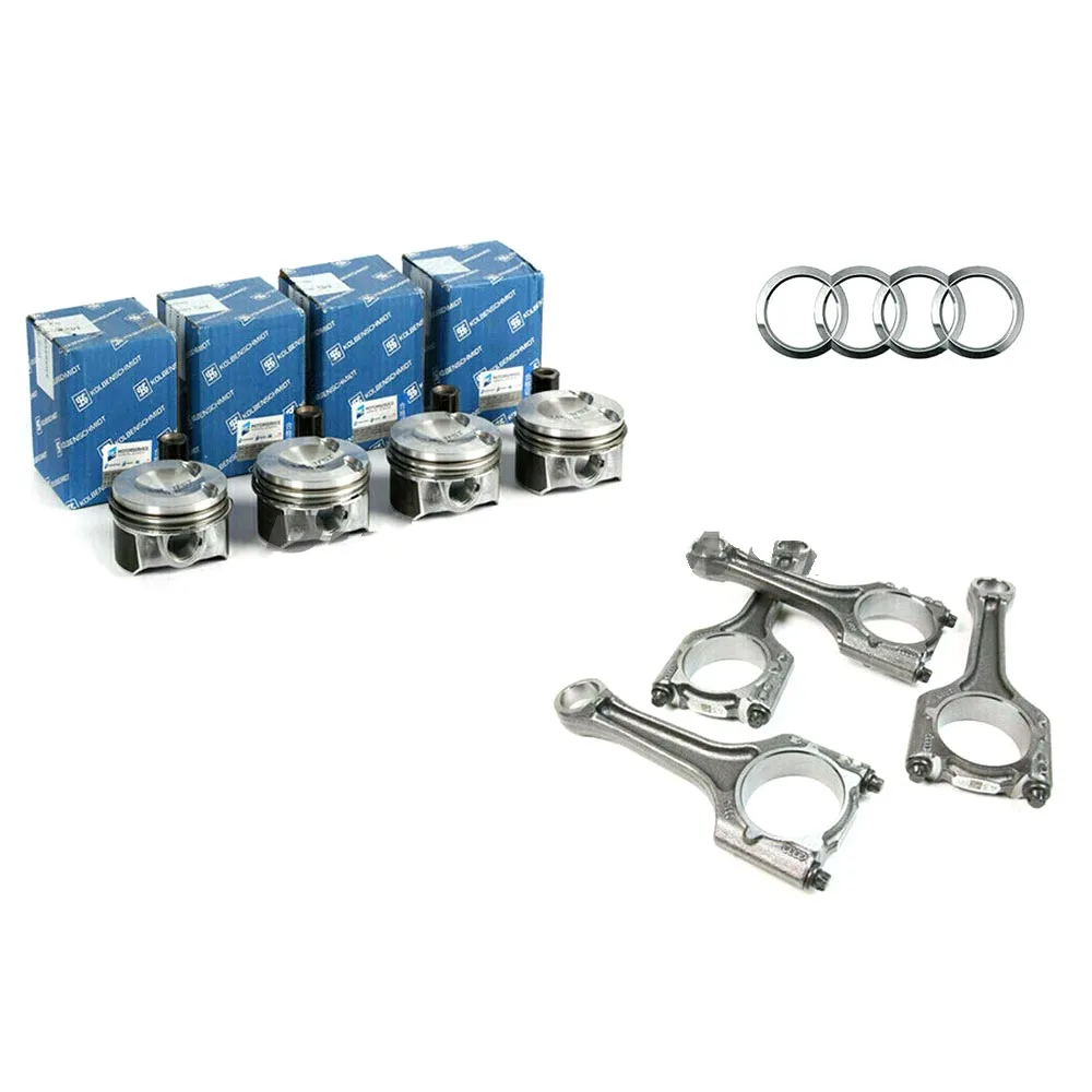 Pistones-y-bielas-para-coche-Juego-de-4-piezas-06H107065DM-06H198151J ...