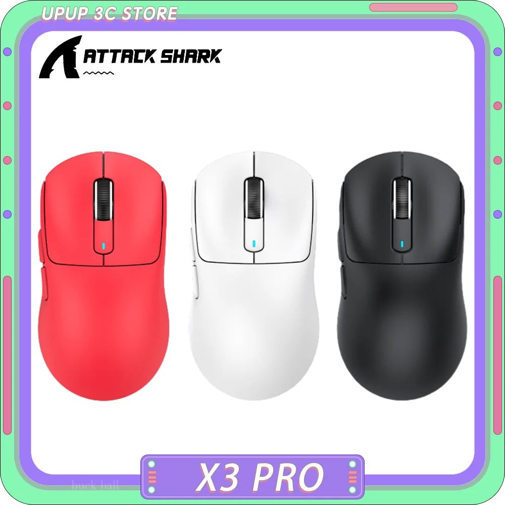 Ataque-Tubar-o-X3-Pro-Mouse-Sem-Fio-Bluetooth-Tri-Mice-Paw3395-Sensor ...