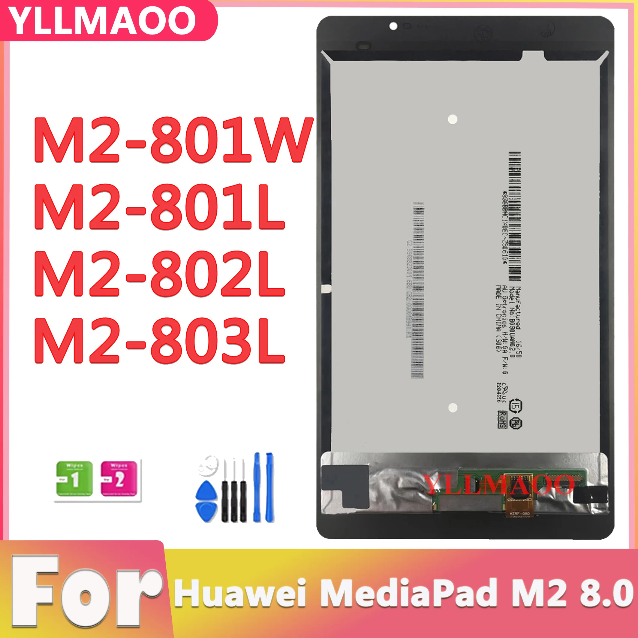 Pantalla-LCD-completa-para-Huawei-Mediapad-M2-repuesto-de-montaje-de-digitalizador-con-pantalla ...