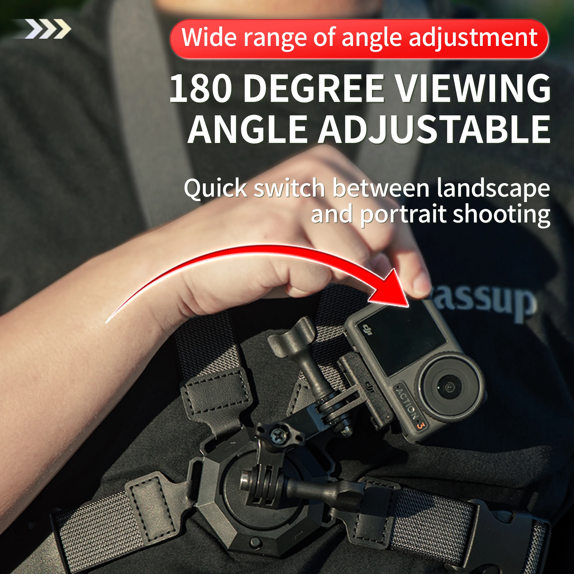 TELESIN Quick Release Chest Strap Mount Belt Mount For
