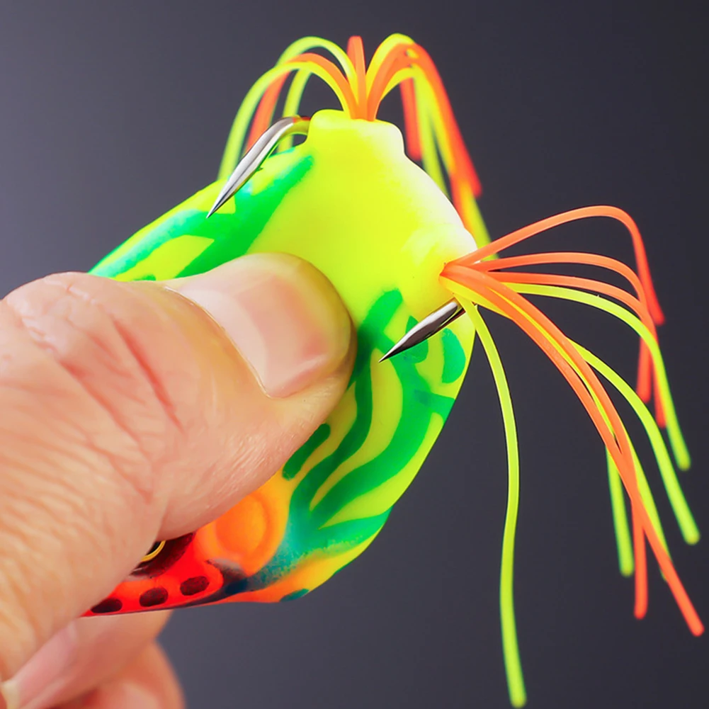 5Pcs-Frog-Fishing-Lures-Silicone-Trolling-Bait-6cm-13g-Lifelike-Bass ...
