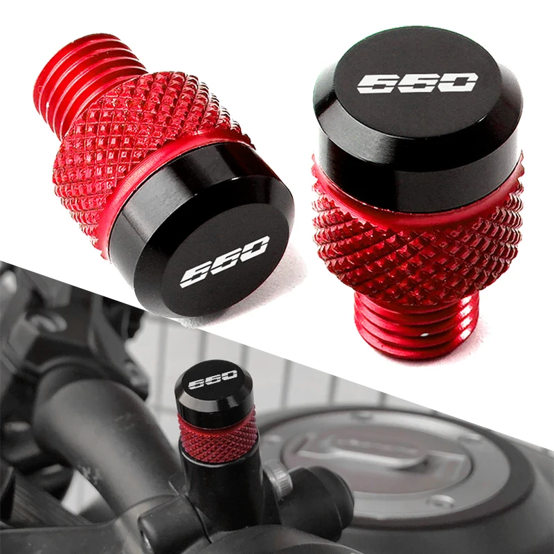 Motorcycle M10*1.25 CNC Aluminum Mirror Hole Plugs Screws Bolt For ...