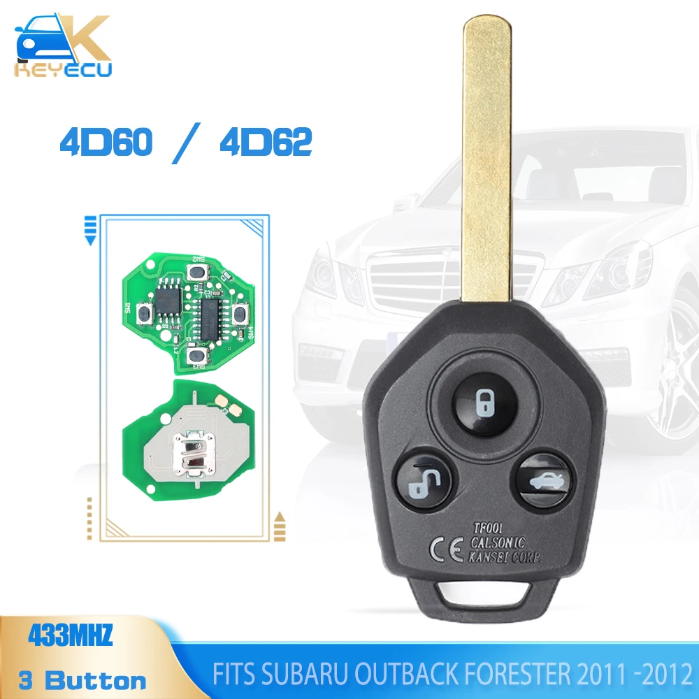 KEYECU-433MHz-4D60-4D62-Chip-Remote-Car-Key-3-Button-for-Subaru ...