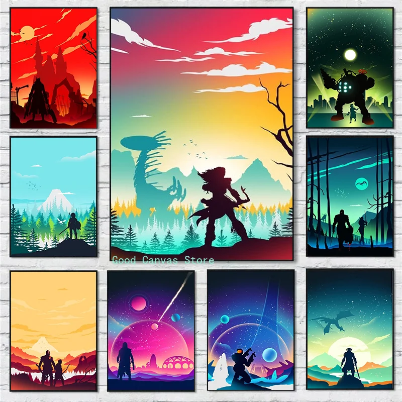 Classic Pop Video Game Horizon Zero Dawn The Frozen Wilds Posters ...