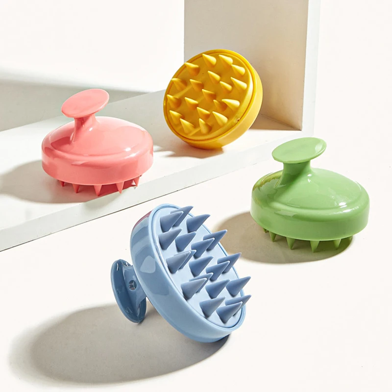 Silicone Shampoo Scalp Hair Massager Comb Bath Scalp Massage Brush ...