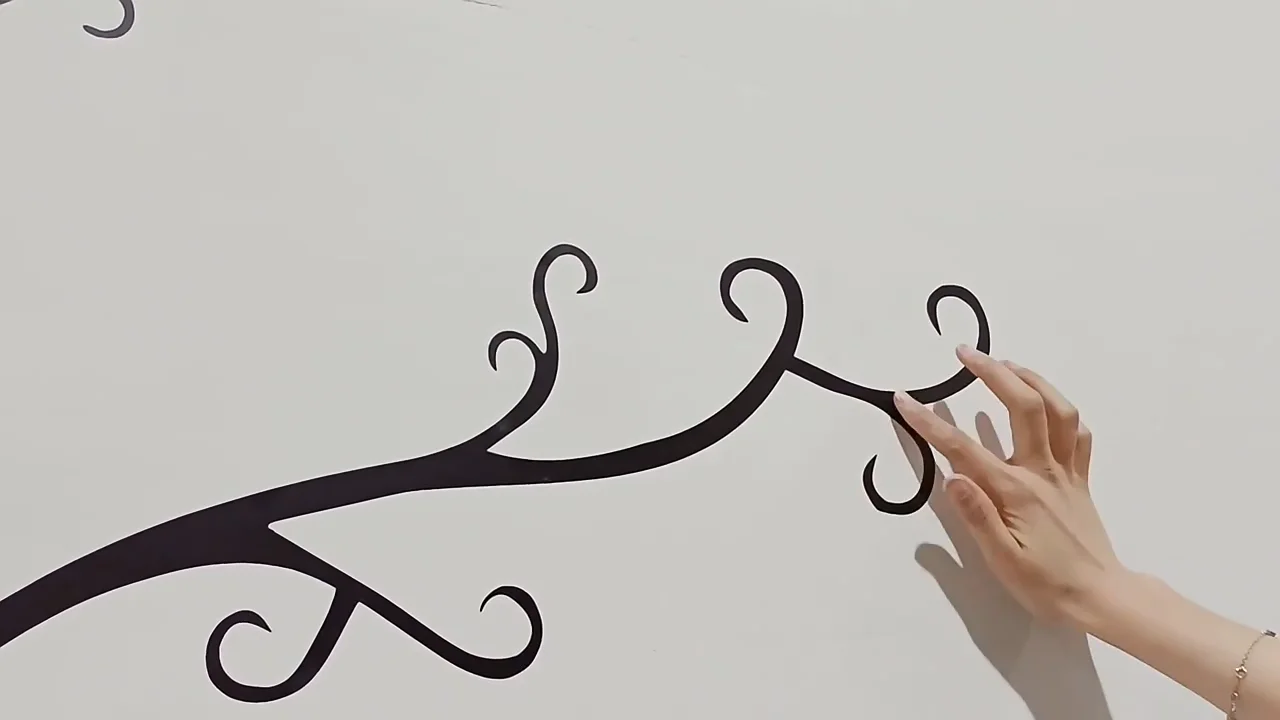 Traditional Family Tree Wall Decals with Photo Frames - Leaf Pattern ...