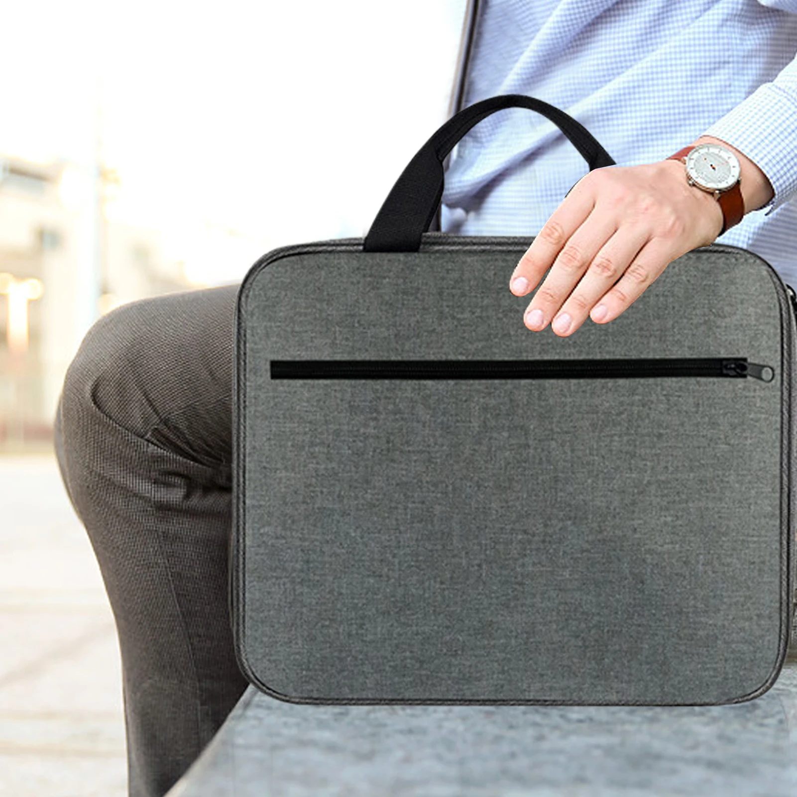 Large Bible Cover For Men Bible Carrying Case With Pockets Bible ...