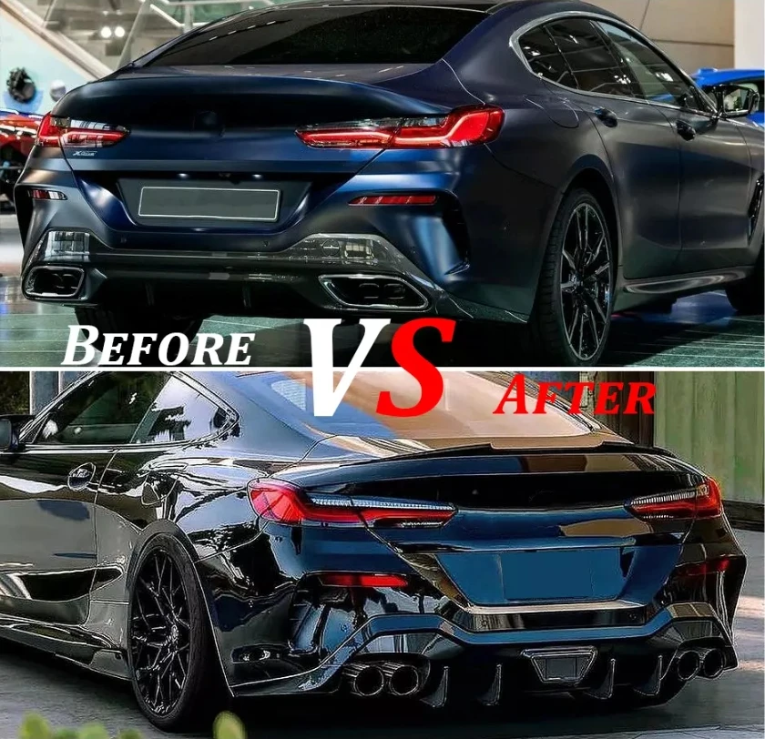 Magickit Rear Bumper Diffuser Lip for BMW 8 Series G16 Gran Coupe 840i ...