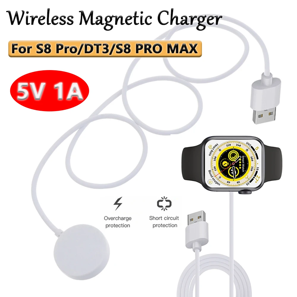 Wireless-Magnetic-Charger-For-S8-Pro-DT3-S8-PRO-MAX-5V-USB-Smartwatch ...