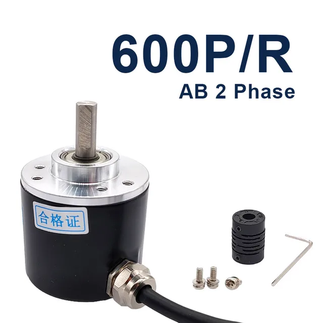 Codificador rotatorio Incremental 38S6G5-B-G24N, conexión AB de 2 fases ...