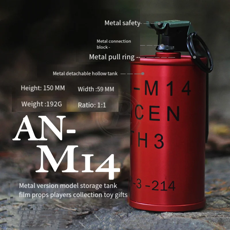 AN-M14 Video Prop Storage Tank Non-functional Static Training Grenade Model Toy - AliExpress