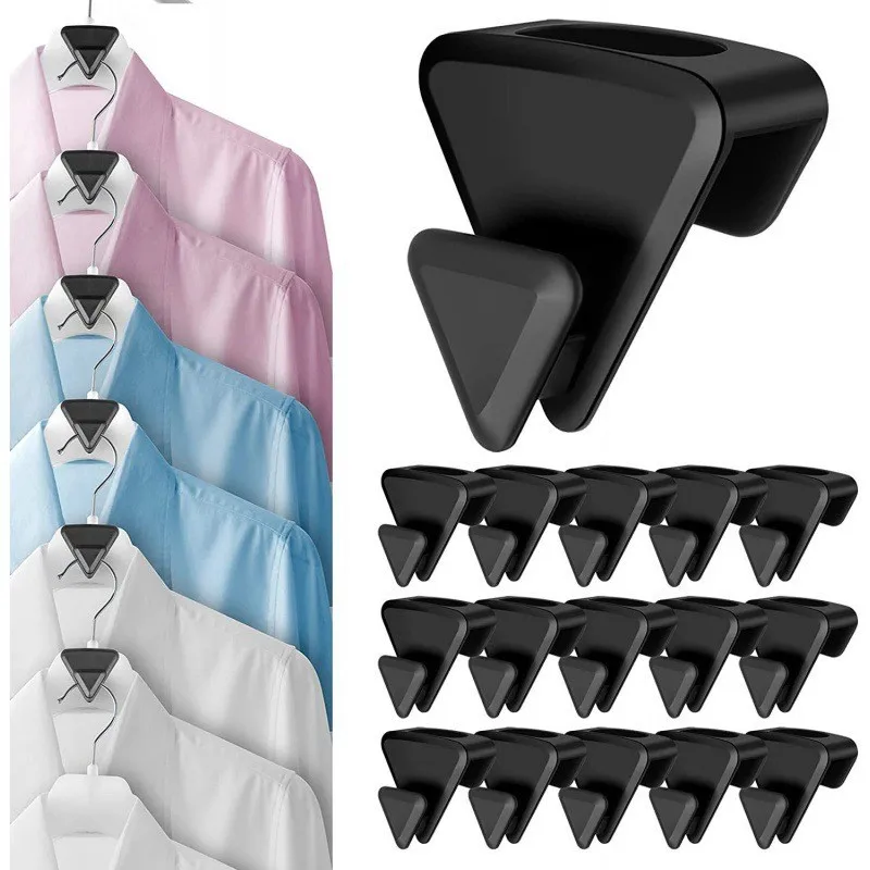 Clothes-Hanger-Connector-Hooks-Closet-Clothes-Rack-Triangle-Extender ...