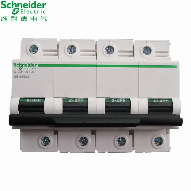 Schneider electric High power Circuit Breaker C120H 4p D type 63A 80A ...