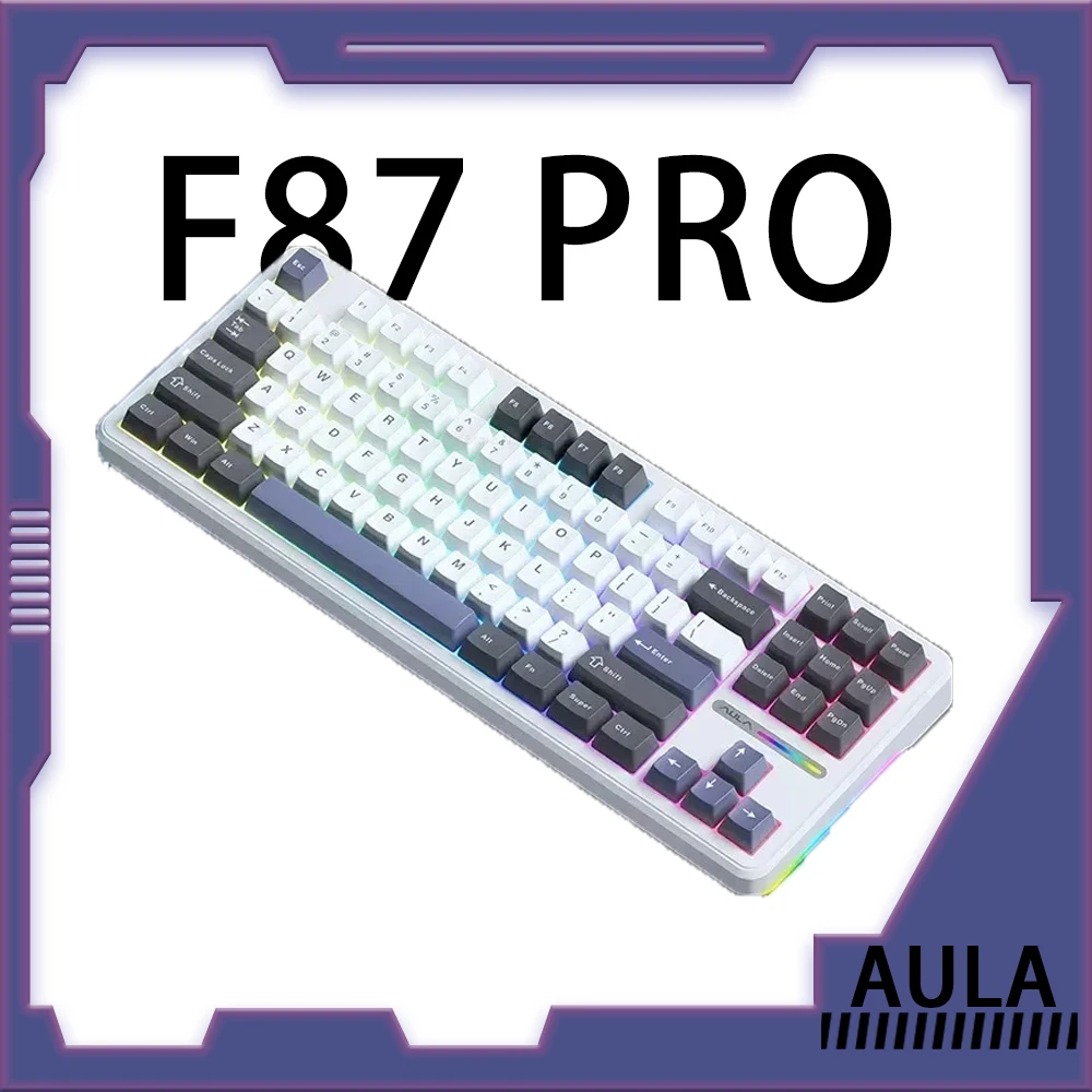 Aula-F87-Pro-Tri-Modo-Personalizado-Teclado-Mec-nico-2-4g-USB-Bluetooth ...