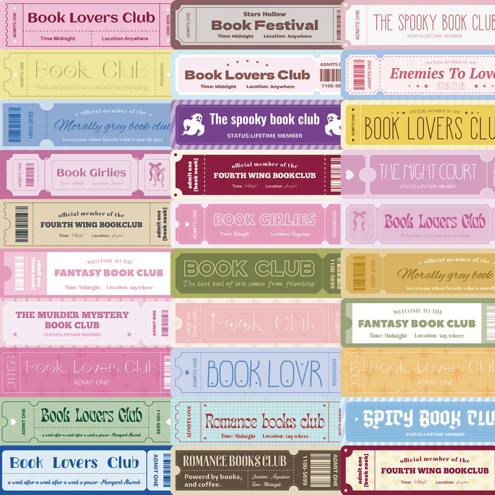 30pcs Book Lover Bookmarks Design Bookmark Reading Page Markup Book ...