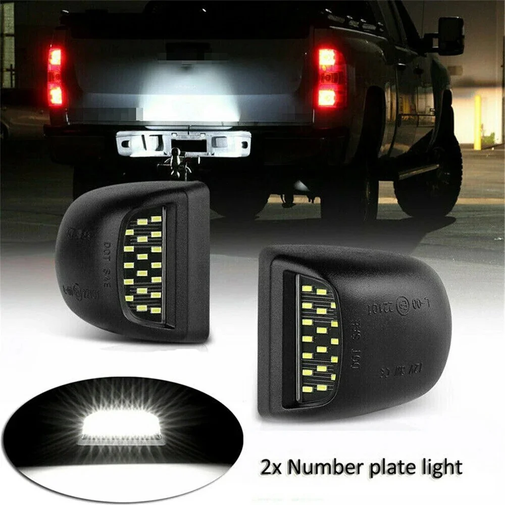 18 LED License Plate Light For Chevrolet Silverado GMC Sierra 1500 2500 ...